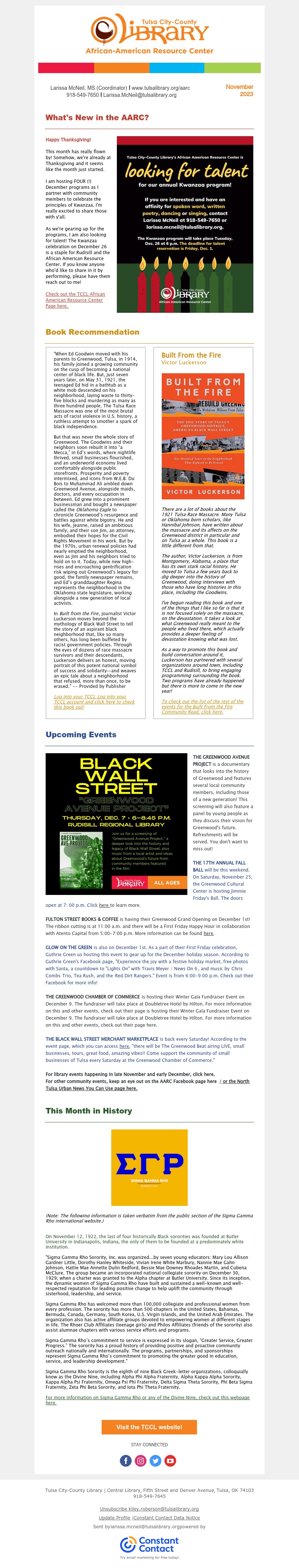 African-American Resource Center | Tulsa Library